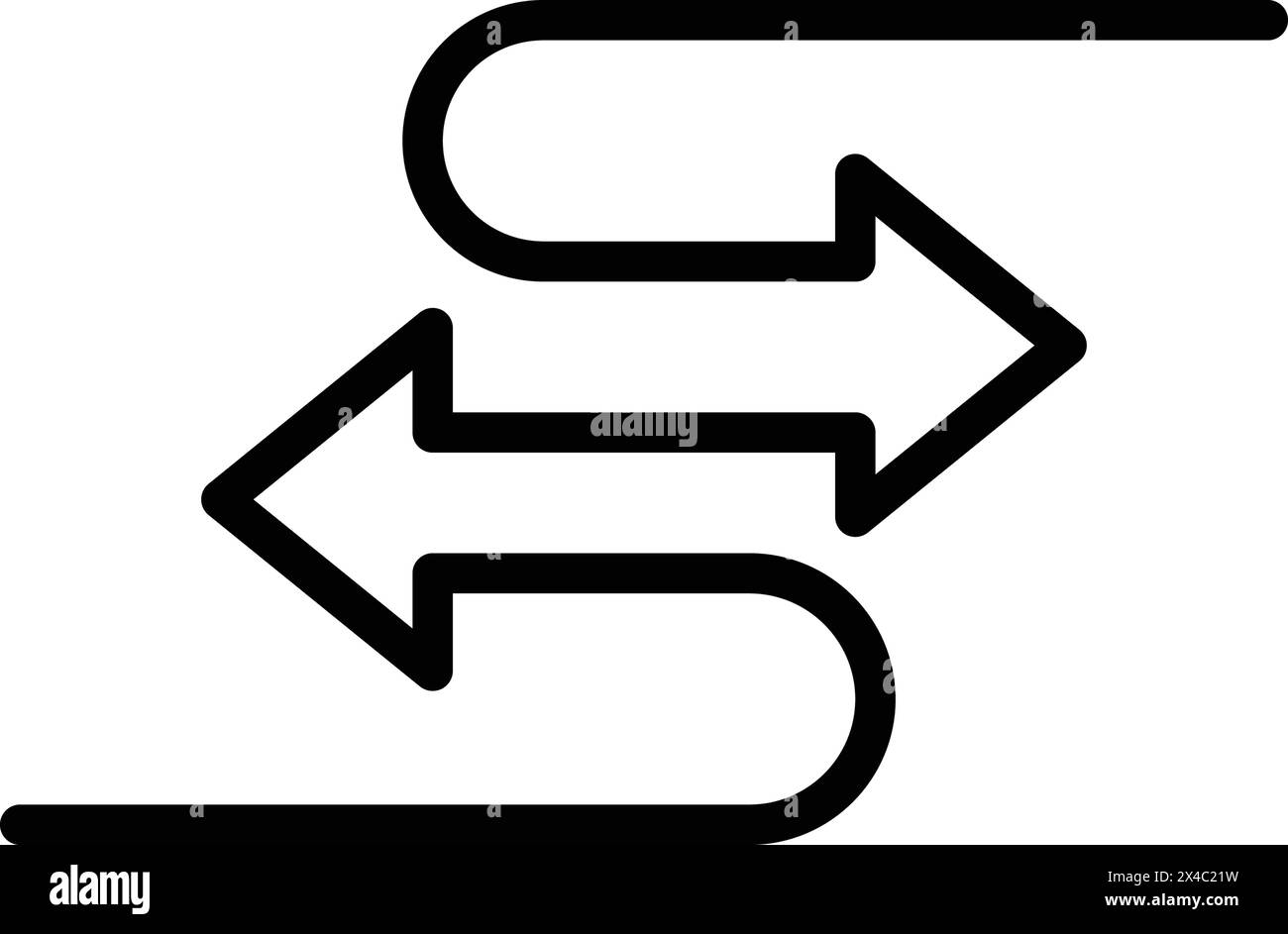 Exchange convert icon arrow Cut Out Stock Images & Pictures - Alamy