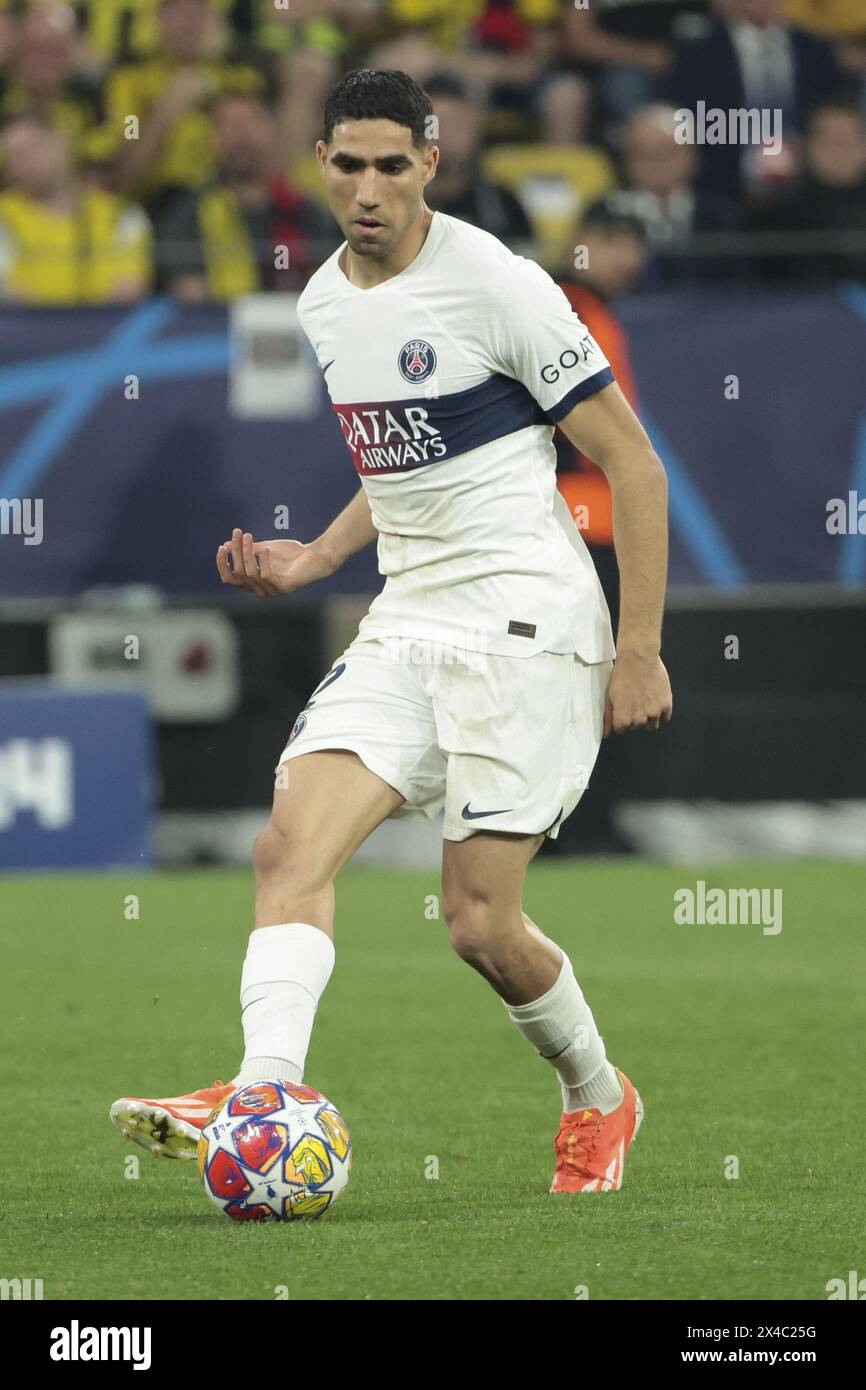 Achraf Hakimi of PSG during the UEFA Champions League, Semi-finals, 1st ...