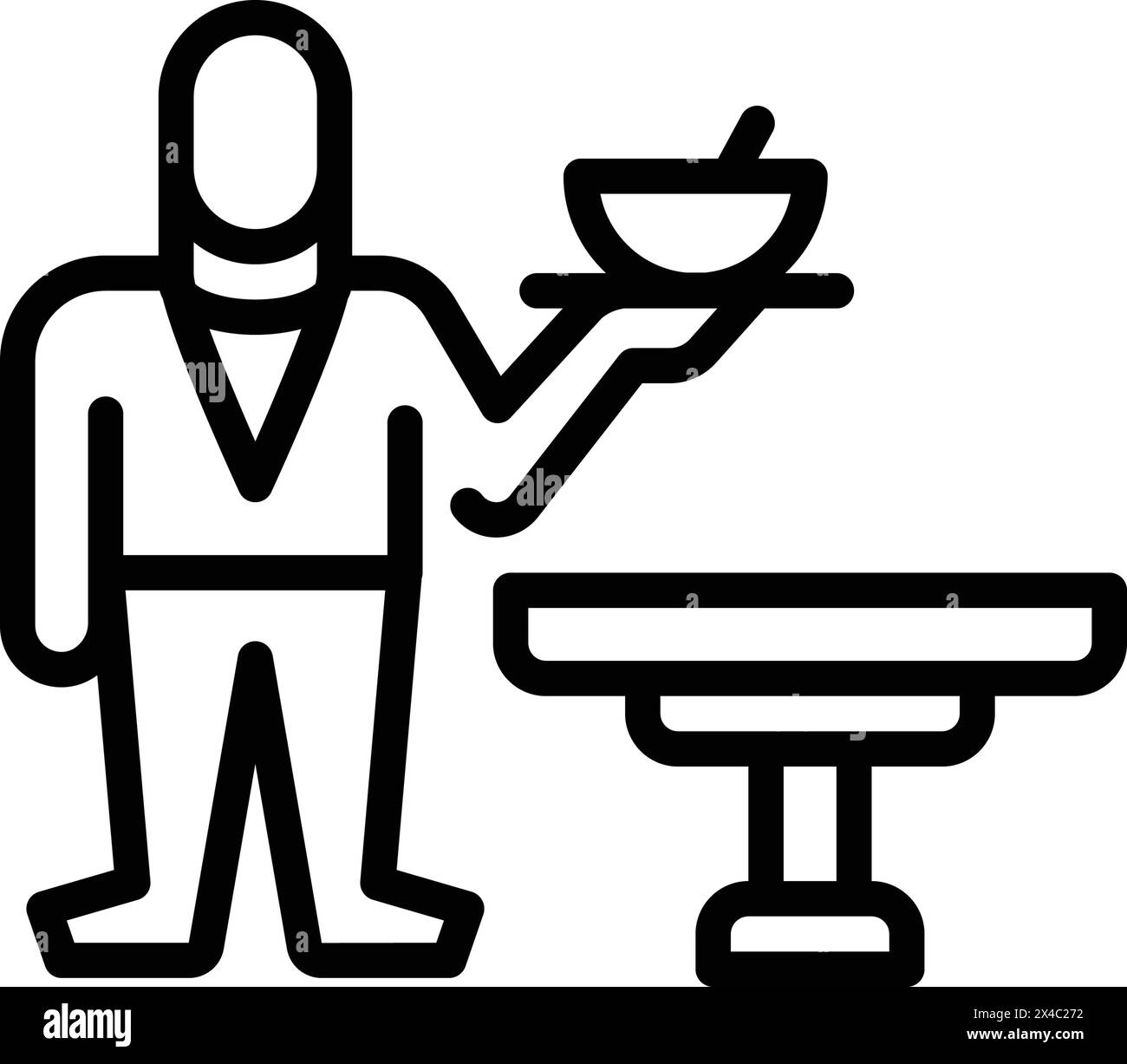 Icon for serve, waiter Stock Vector Image & Art - Alamy