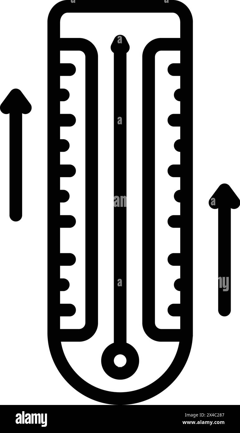 Icon for temperature increase, temperature Stock Vector Image & Art - Alamy