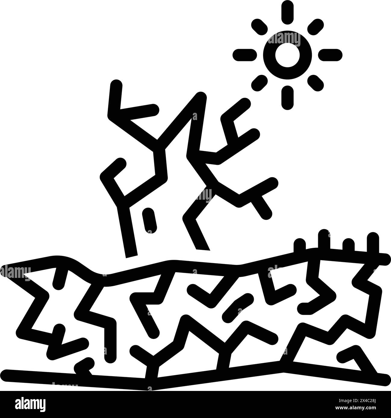 Drought symbol Stock Vector Images - Alamy