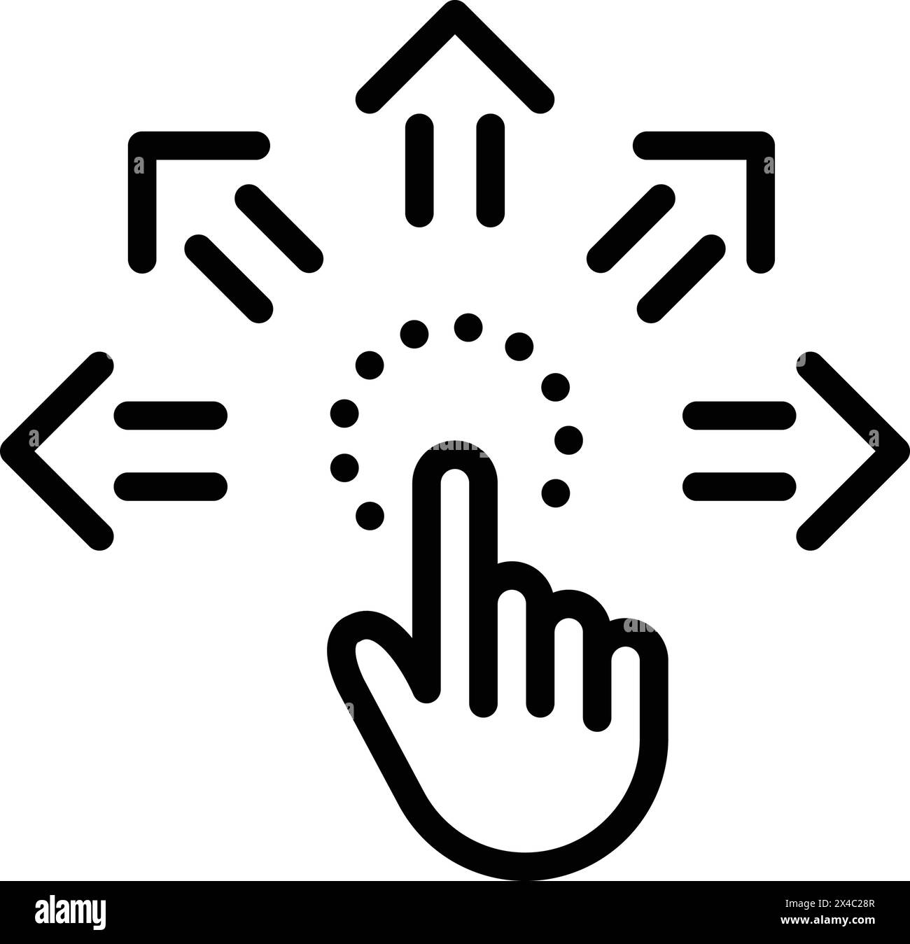 Move cursor icon logo Cut Out Stock Images & Pictures - Alamy