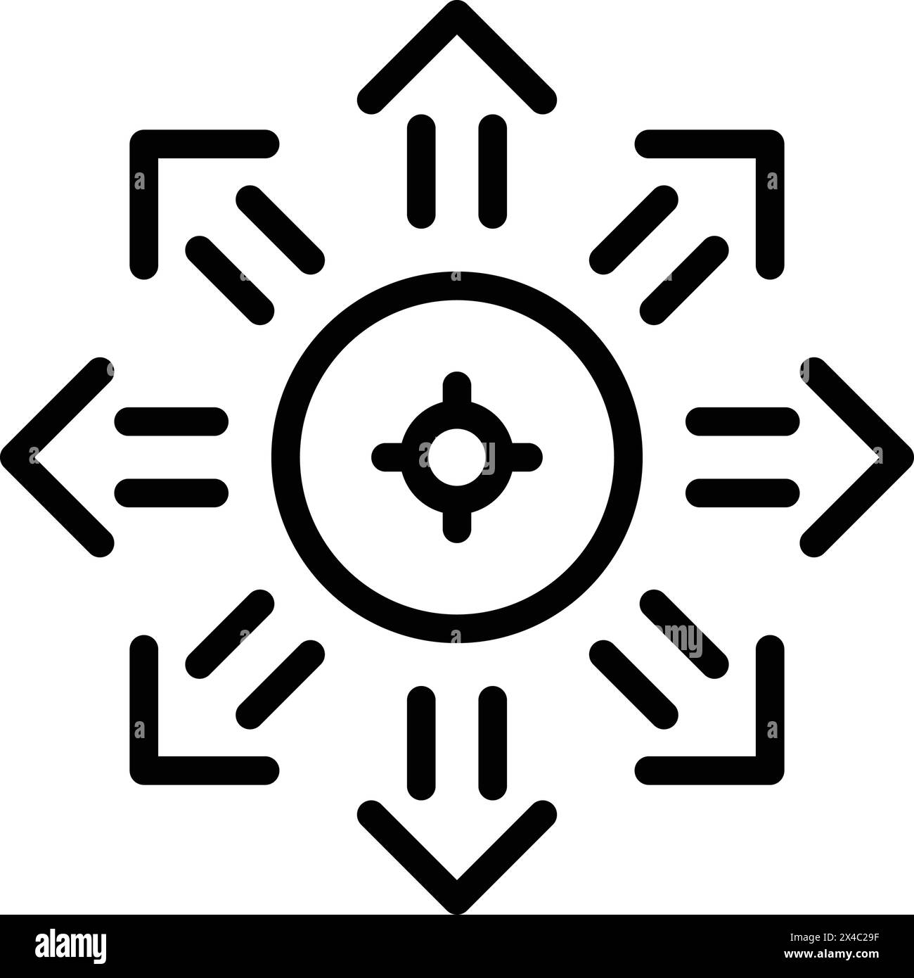 Icon for expand, enhance Stock Vector Image & Art - Alamy