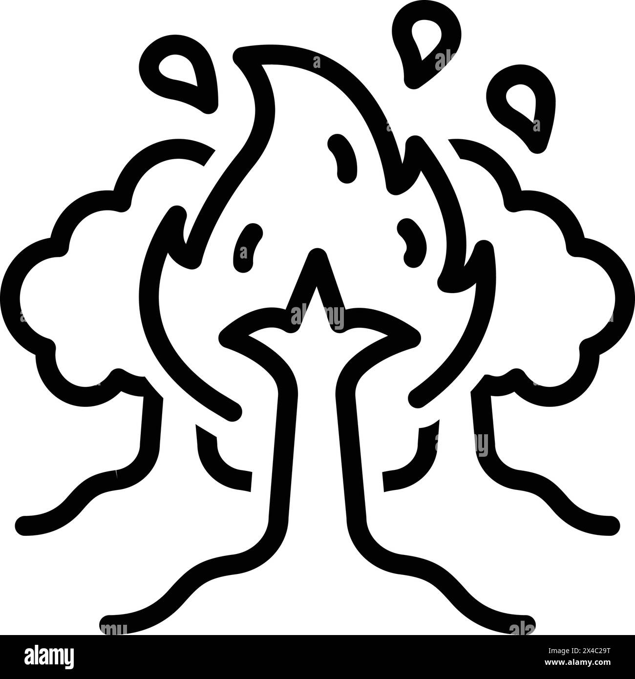 Icon for wildfire, forest Stock Vector Image & Art - Alamy