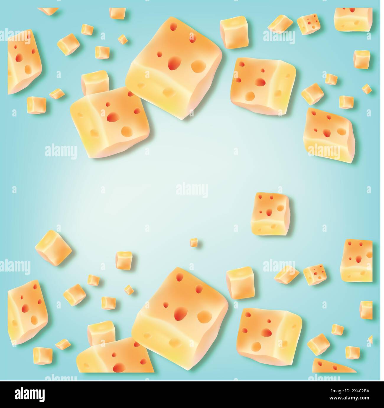 realistic cheese pyramid vector illustration Stock Vector Image & Art ...