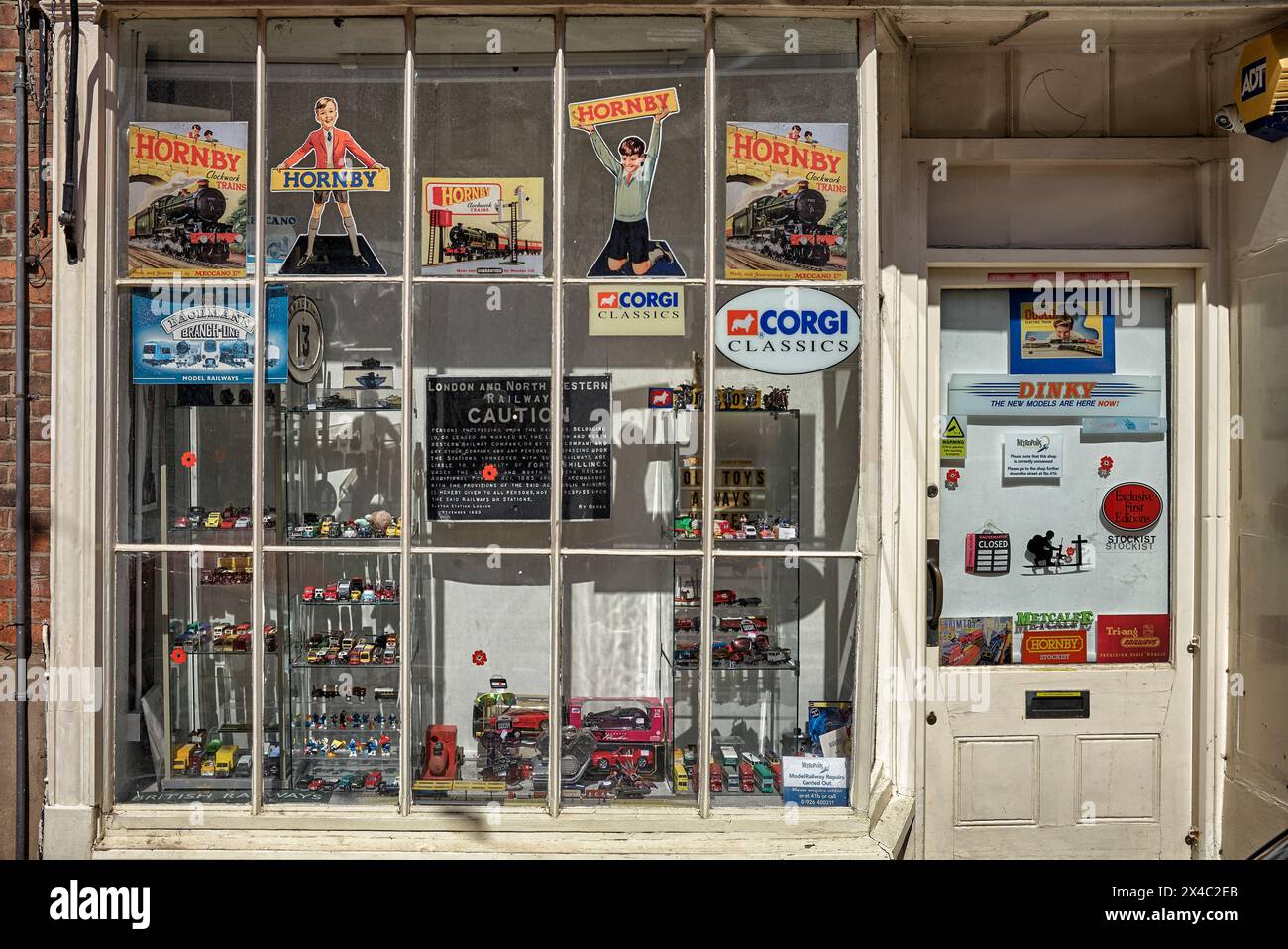 Vintage toy shop window , Warwick, England, UK Stock Photo - Alamy