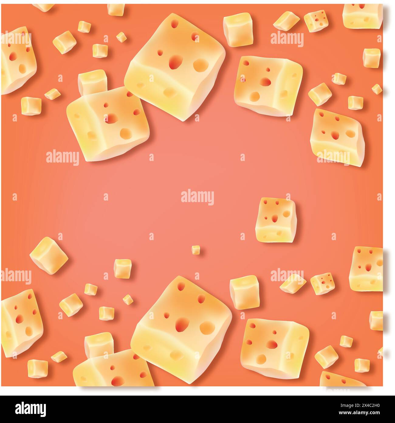 realistic cheese pyramid vector illustration Stock Vector Image & Art ...