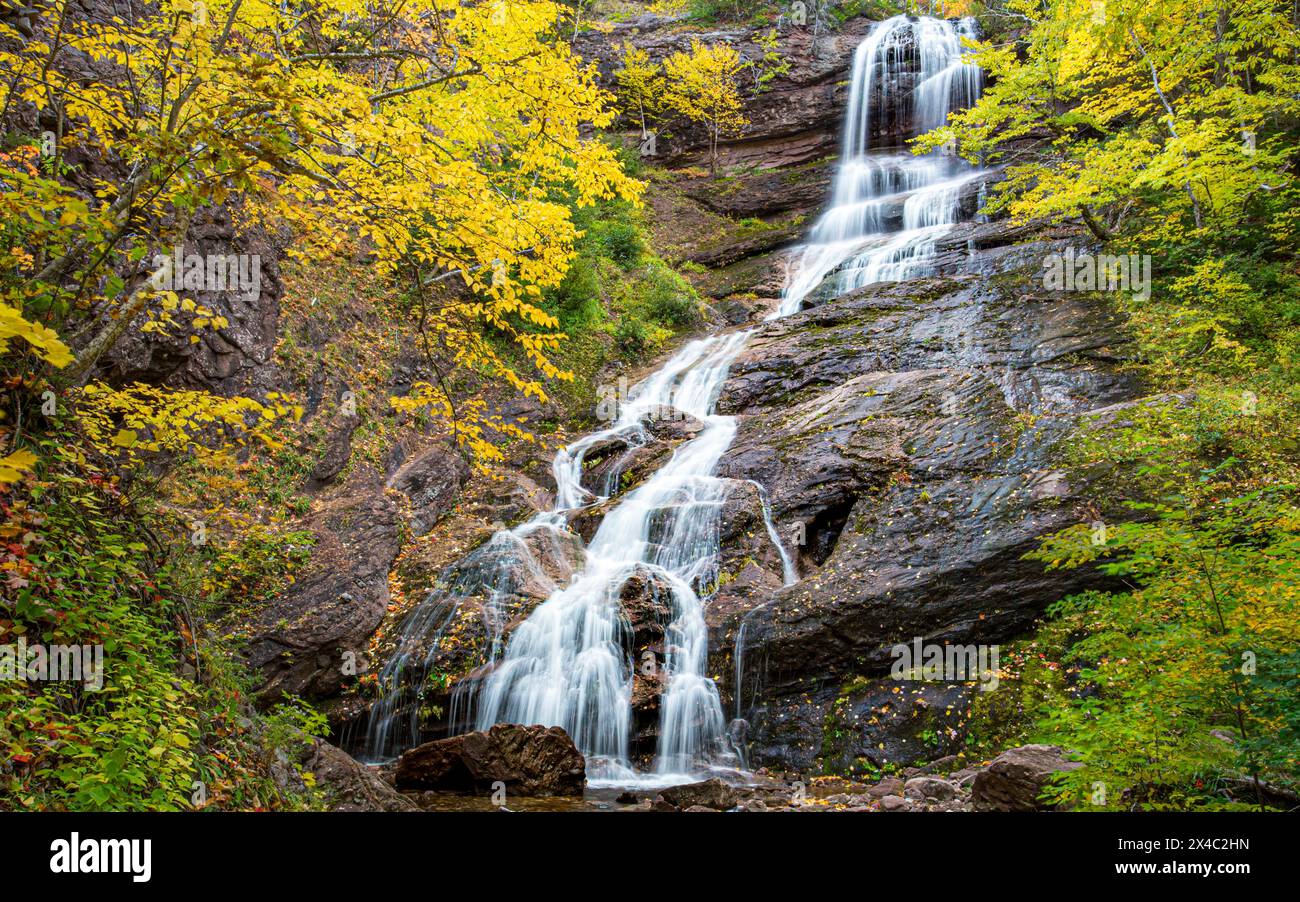 Canada, Nova Scotia. Beulach Ban Falls, Cabot Trail Stock Photo - Alamy