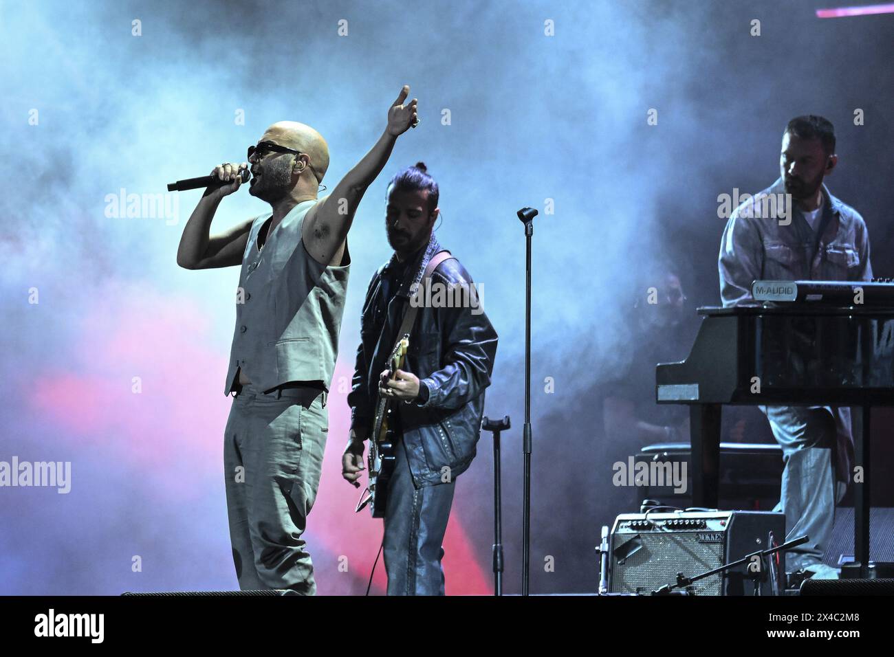Negramaro during the May Day Concert at the Circus Maximus 2024, 1 May ...