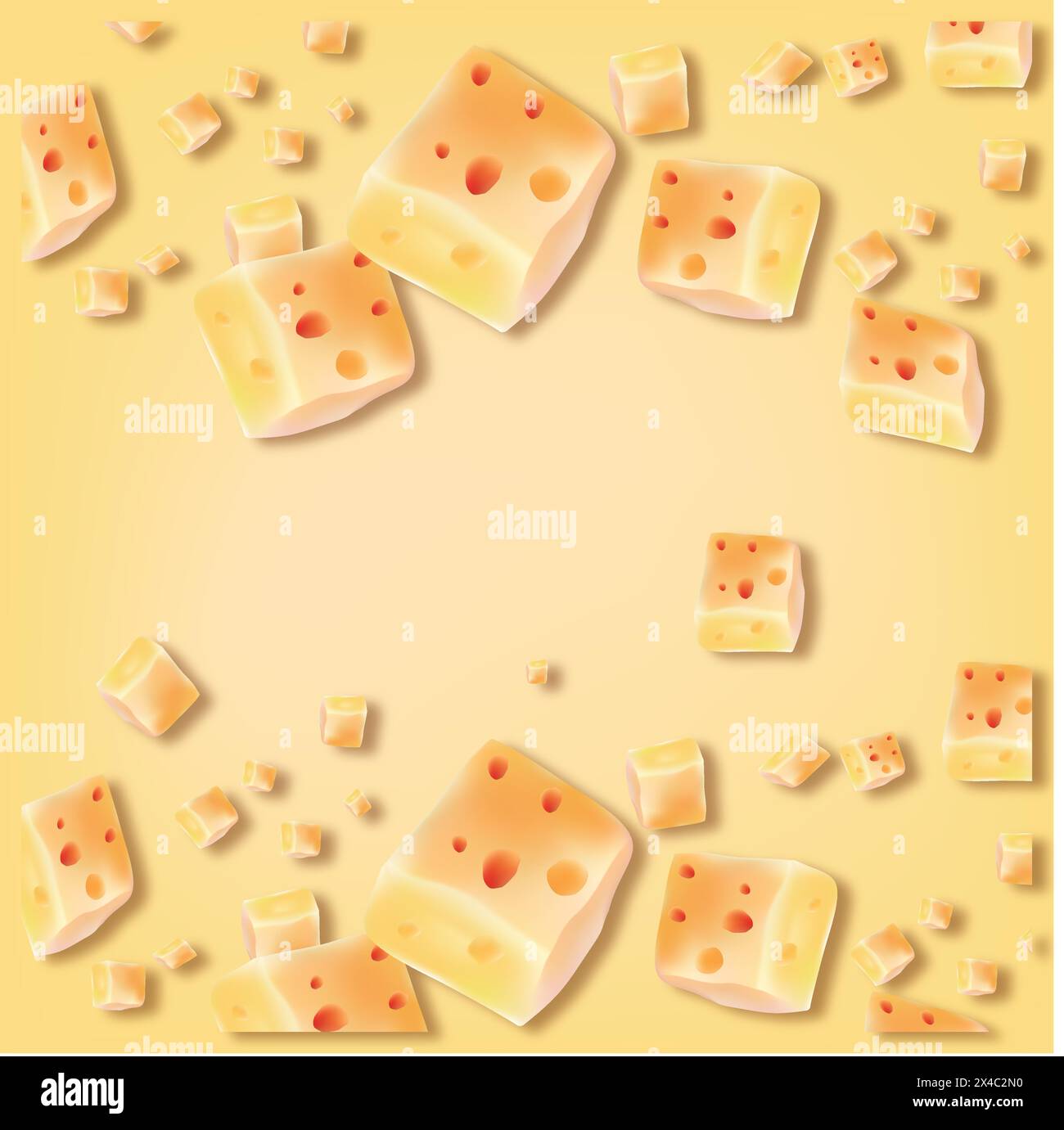 realistic cheese pyramid vector illustration Stock Vector Image & Art ...