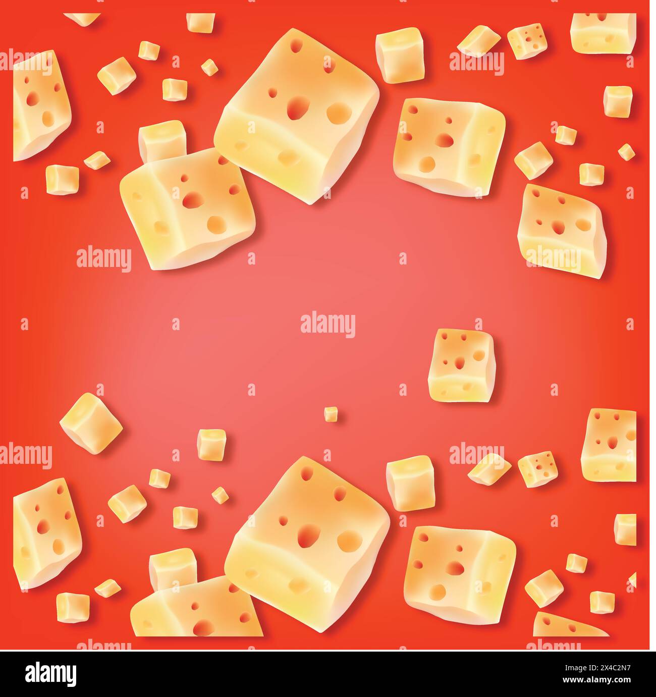 realistic cheese pyramid vector illustration Stock Vector Image & Art ...