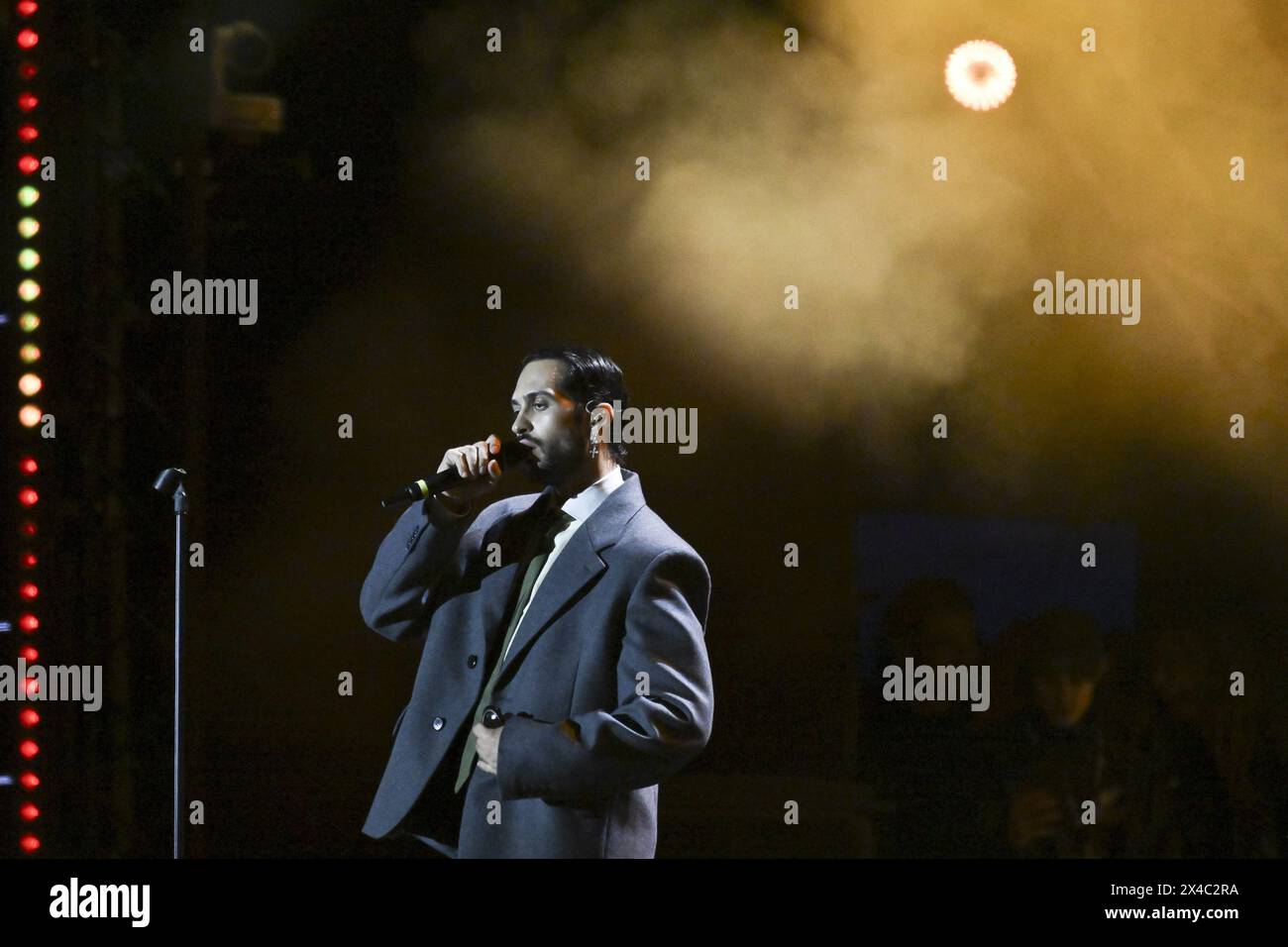 Mahmood during the May Day Concert at the Circus Maximus 2024, 1 May ...