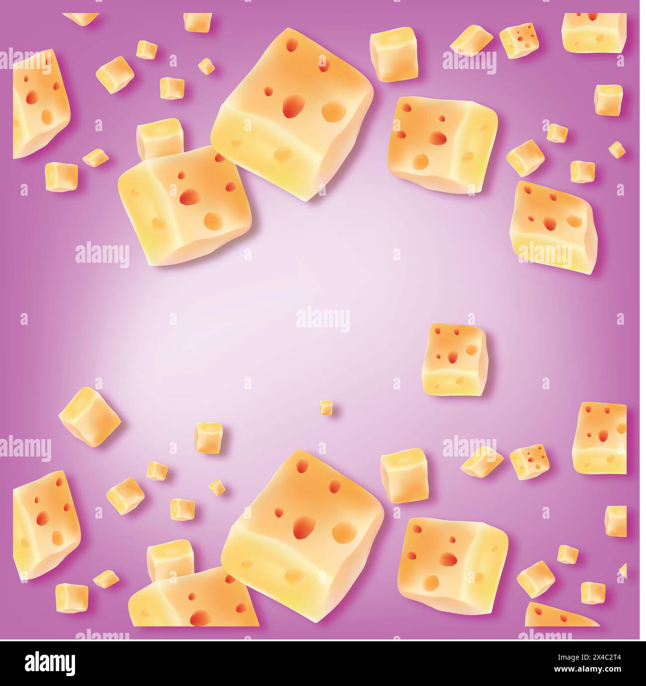 realistic cheese pyramid vector illustration Stock Vector Image & Art ...