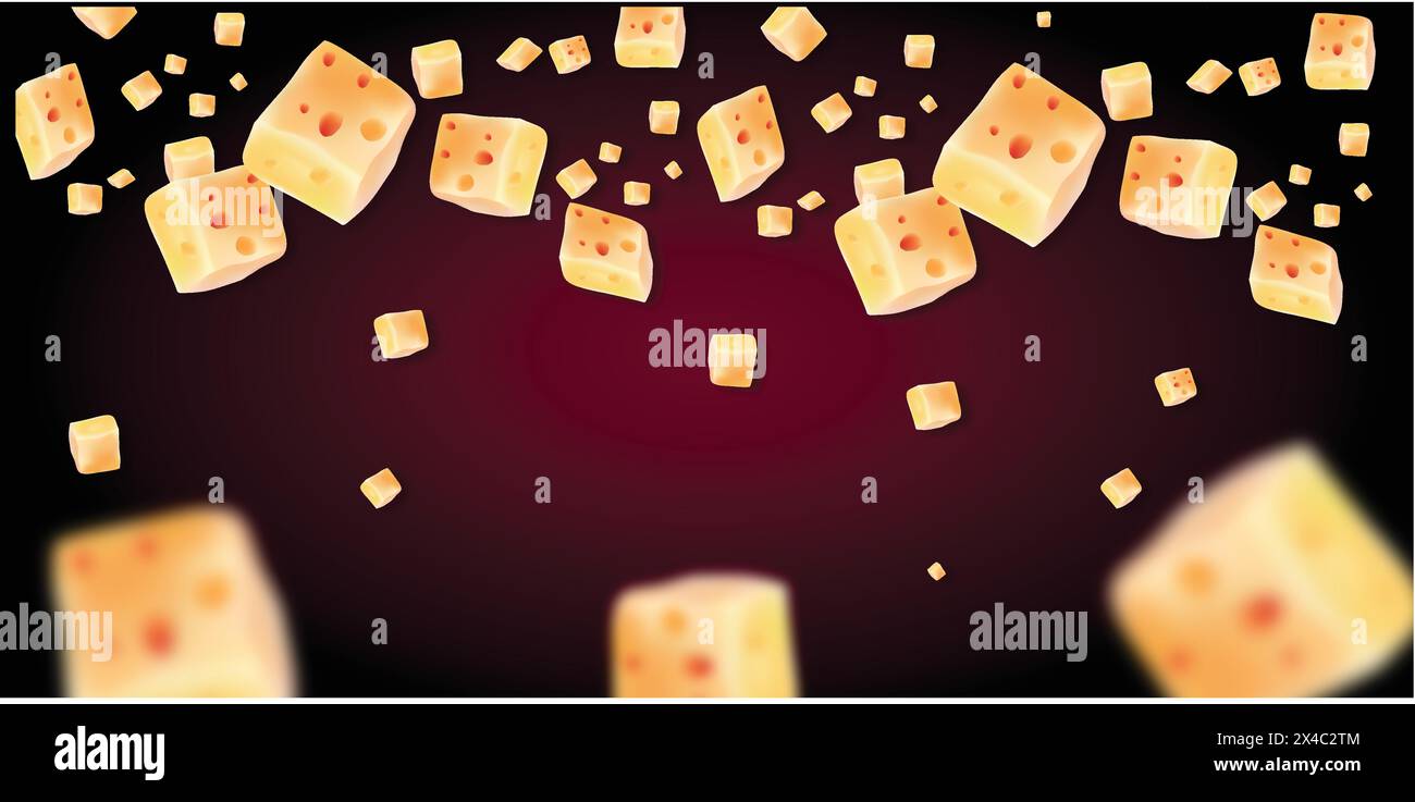 realistic cheese pyramid vector illustration Stock Vector Image & Art ...