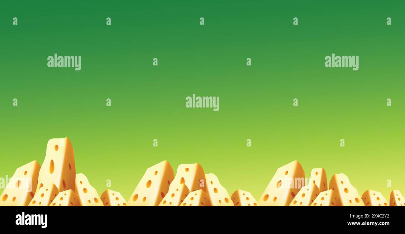 cheese pyramid realistic PIECE OF CHEESE vector illustration Stock ...