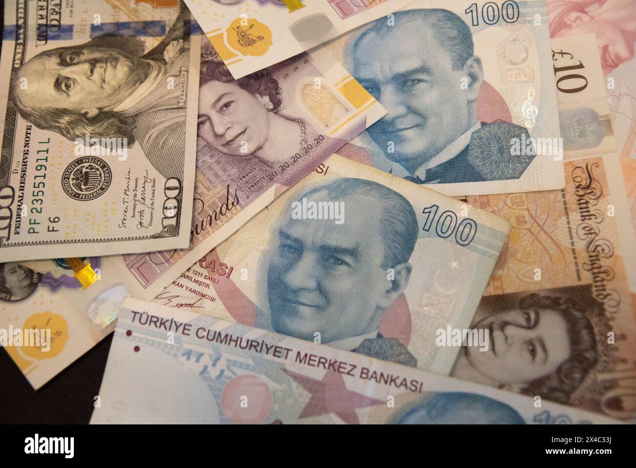 100 turkish lira hi-res stock photography and images - Alamy