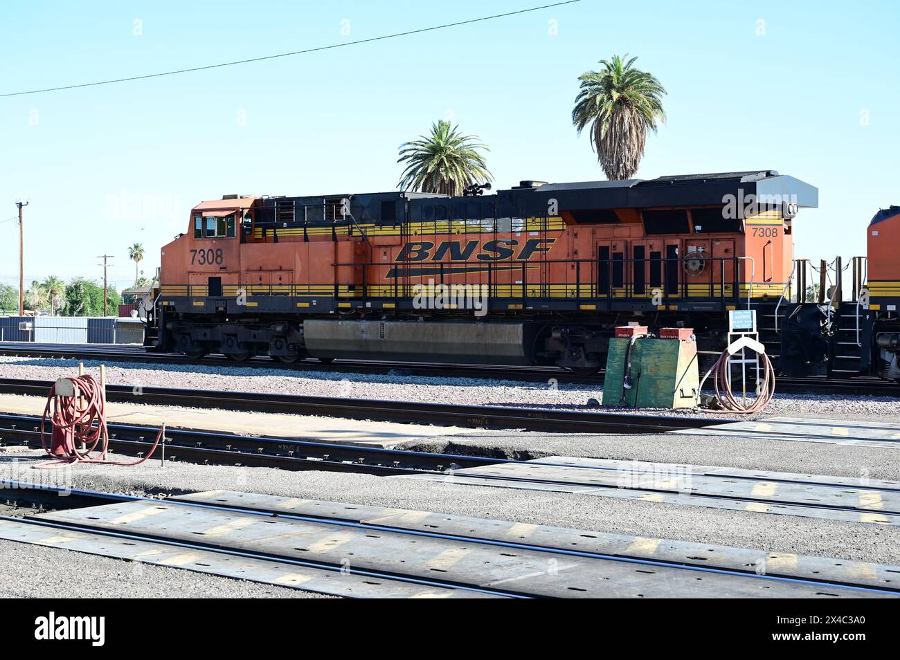 ES44C4 American locomotive Stock Photo - Alamy
