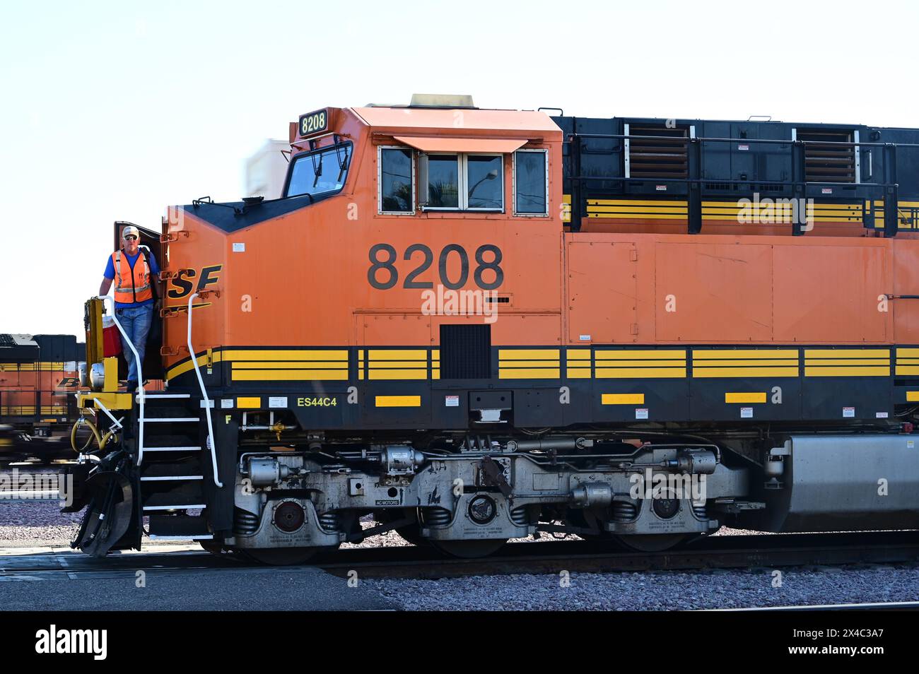 ES44C4 American locomotive Stock Photo - Alamy