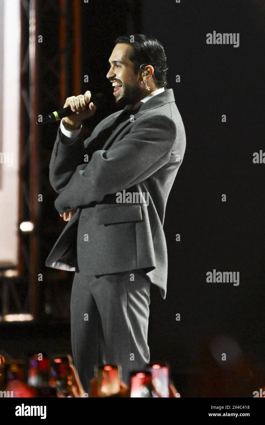 Music Concert - Concerto del Primo Maggio a Roma Mahmood during the May ...