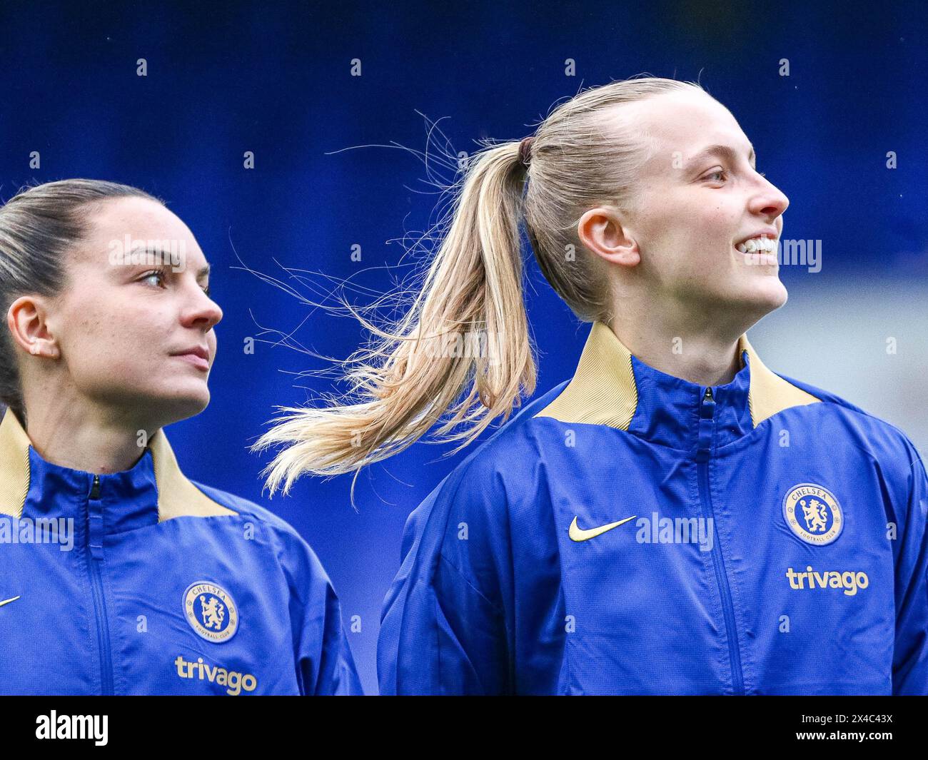 Prenton Park Stadium, UK. 1st May, 2024. Aggie Beever-Jones (33 Chelsea ...