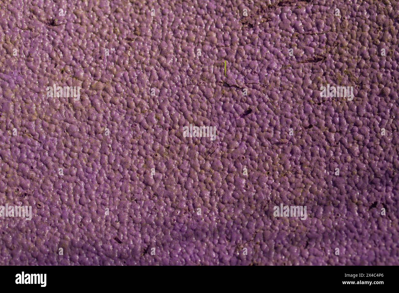 Lilac violet rubber coating for children playground. Texture granular ...