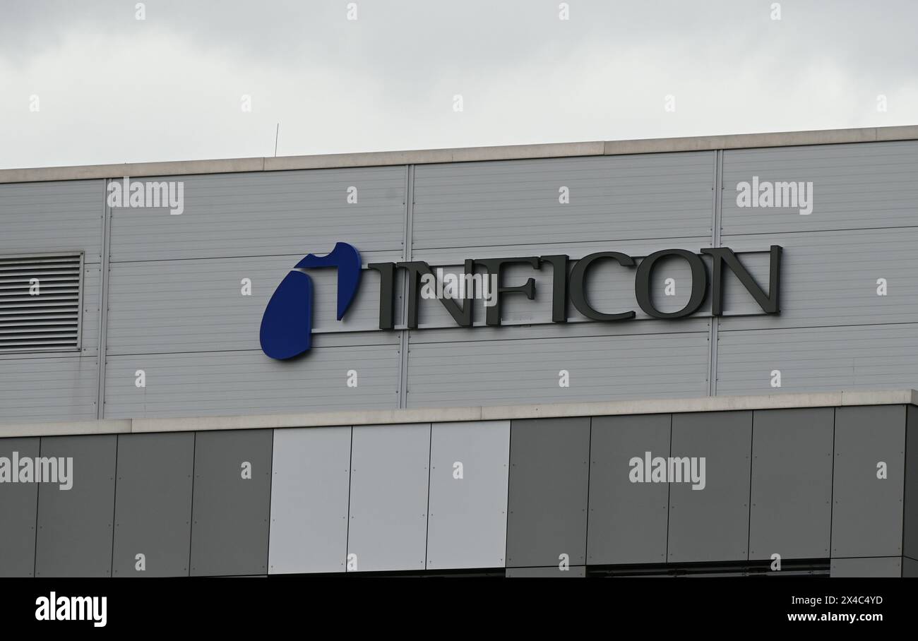 Cologne, Germany. 28th Apr, 2024. The logo of INFICON, a leading ...