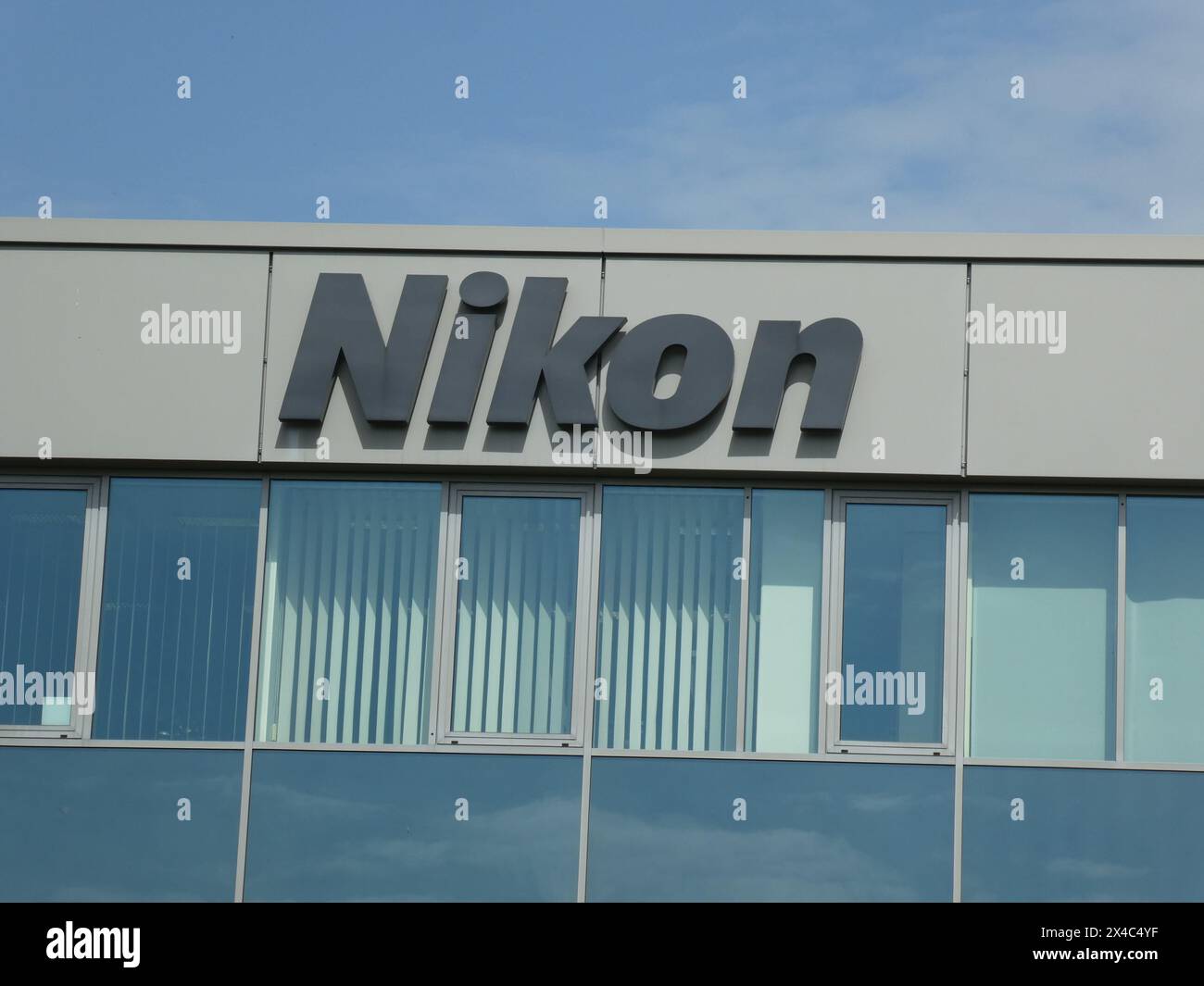 Duesseldorf, Germany. 30th Apr, 2024. The lettering of NIKON, a ...