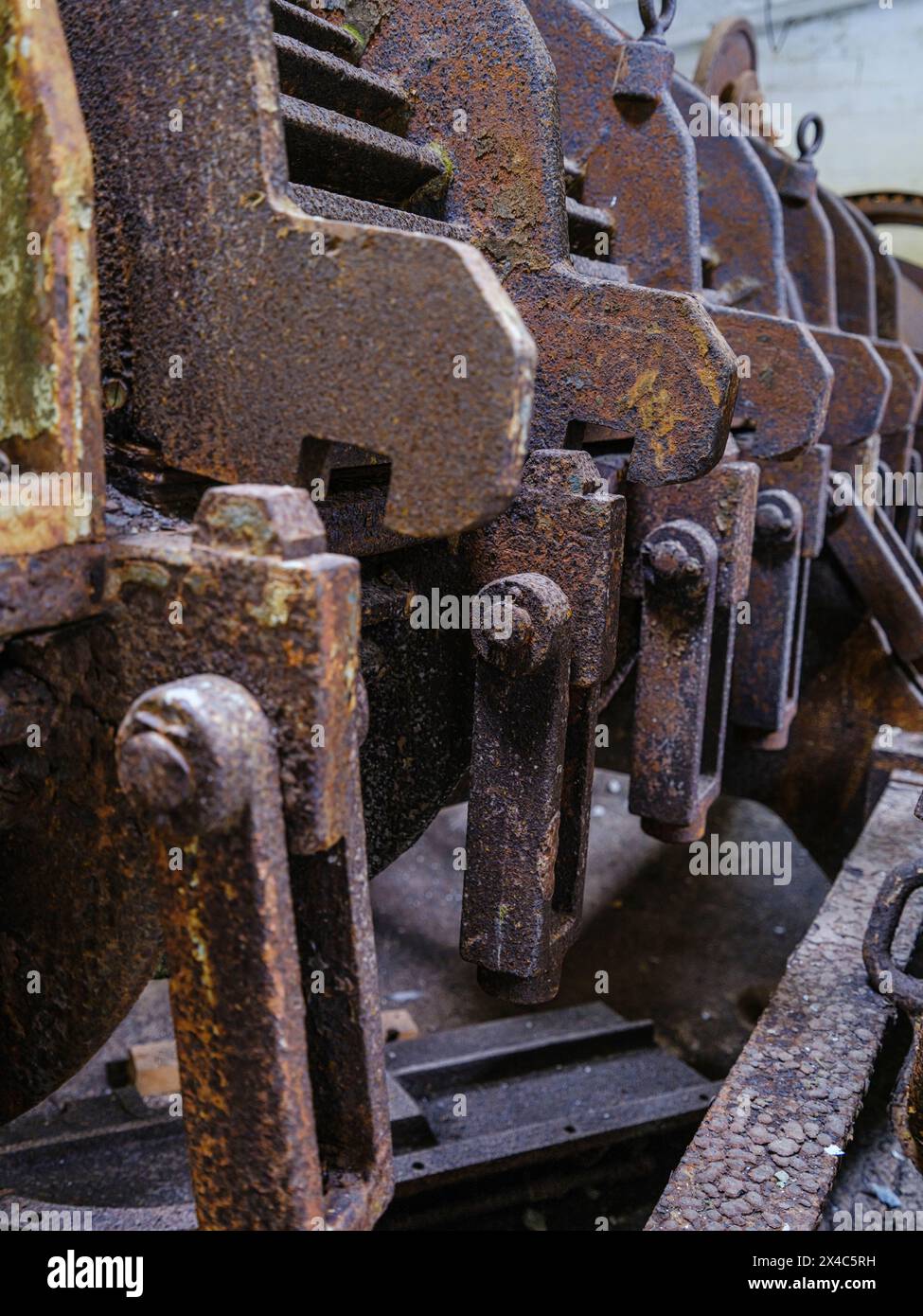 The derelict herring factory in Djupavik. The Westfjords (Vestfirdir ...