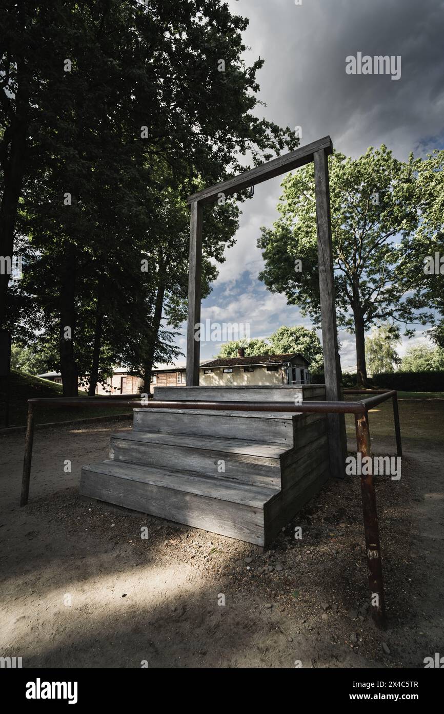 The gallows on which the commandant of the Auschwitz concentration camp ...