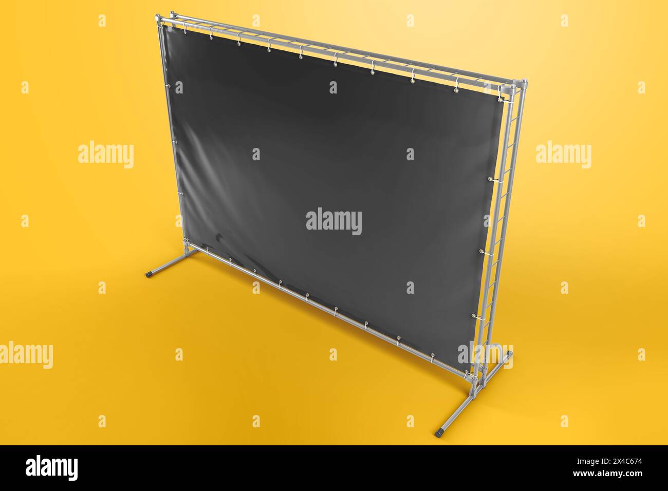 Press Wall Banner Mockup for Logo Stock Photo - Alamy