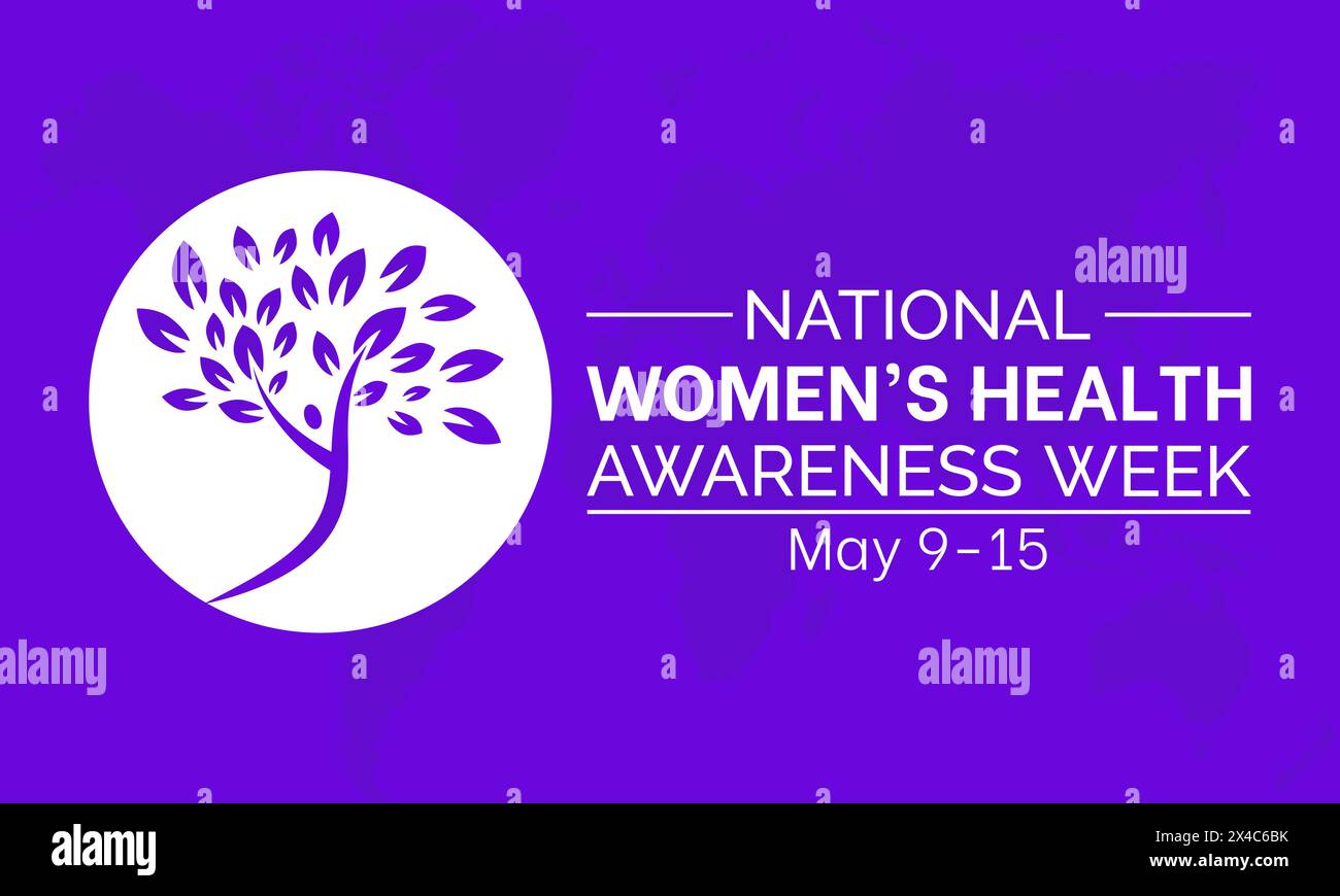 National Womens Health Week Health Awareness Vector Illustration