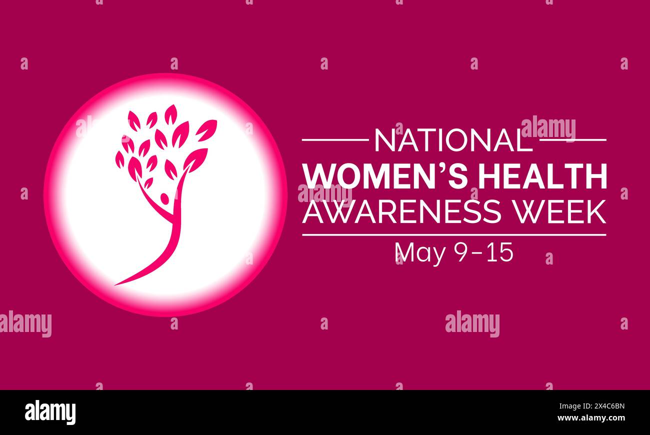 National Women's Health Week health awareness vector illustration. Disease prevention vector ...
