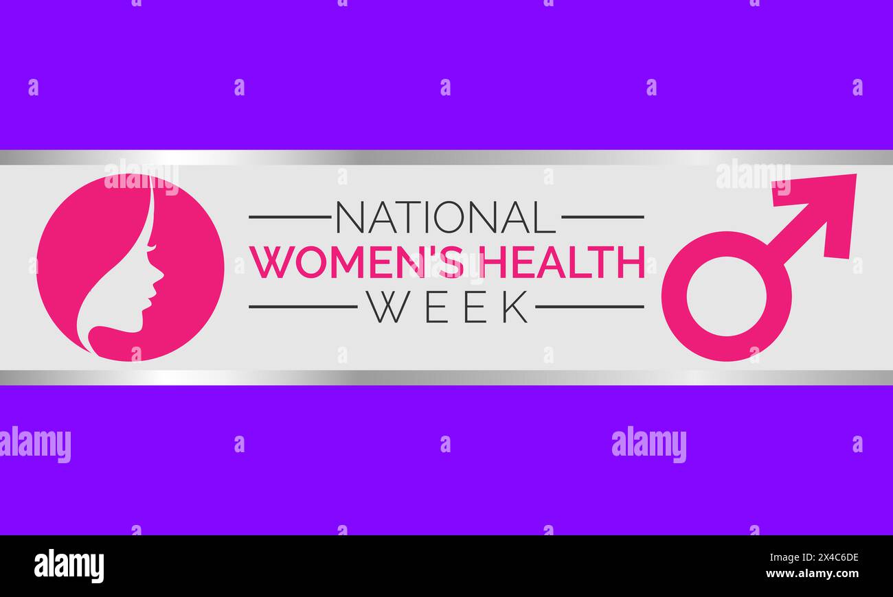 National Women's Health Week health awareness vector illustration ...
