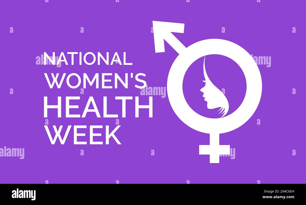 National Womens Health Week Health Awareness Vector Illustration