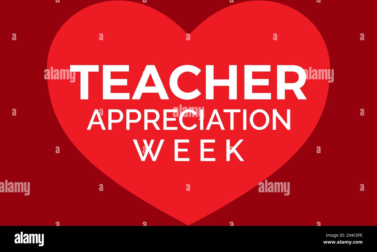 Teacher appreciation week gratitude vector illustration. Education ...