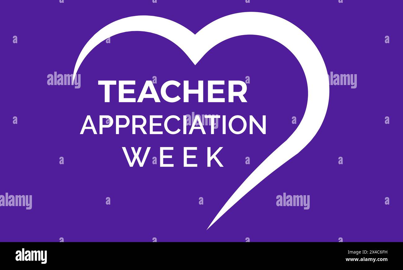 Teacher appreciation week gratitude vector illustration. Education vector template for banner ...