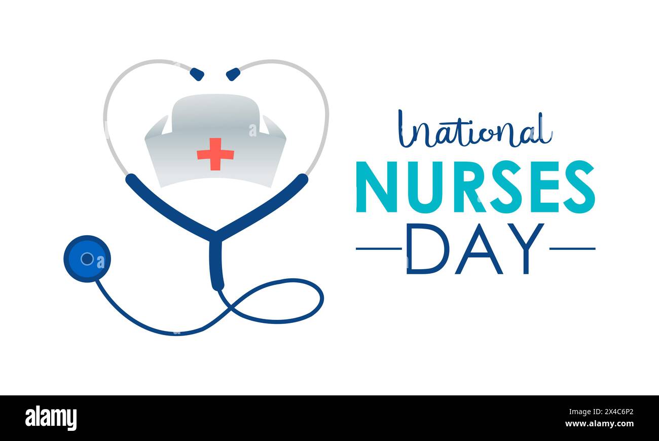 International Nurses Day health awareness vector illustration. Disease ...
