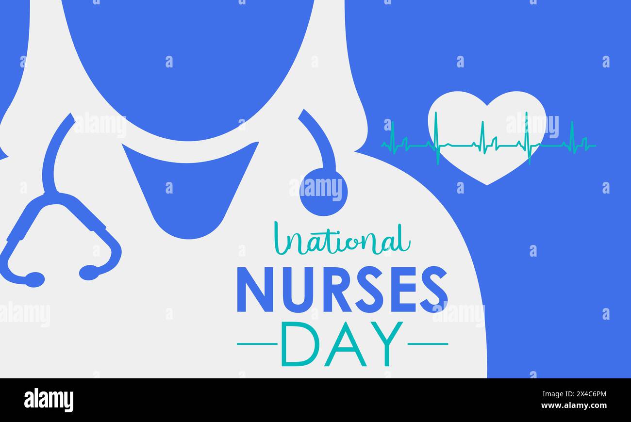 International Nurses Day health awareness vector illustration. Disease ...