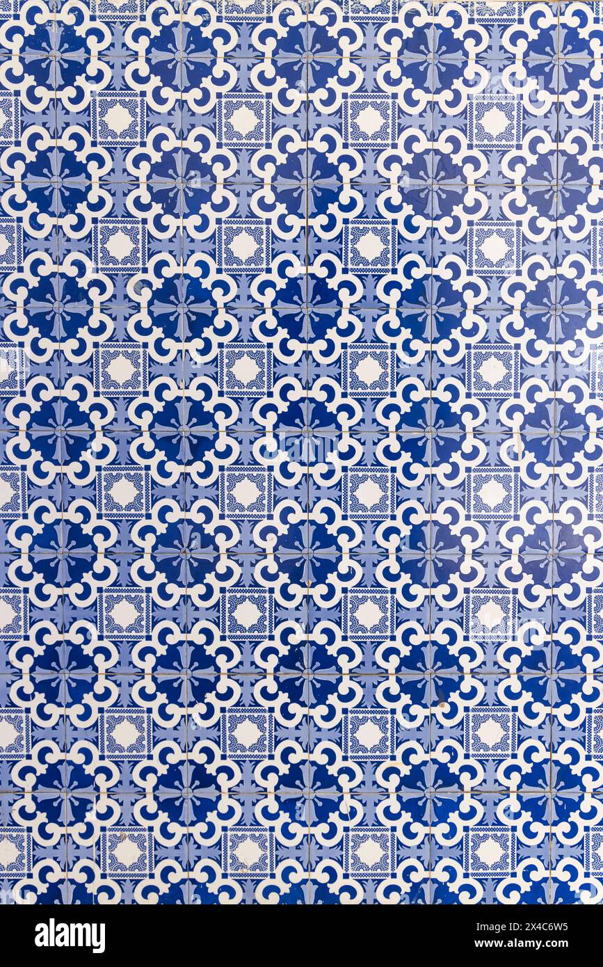 Portugal, Porto, Vila Nova de Gaia. Traditional hand painted azulejos ...