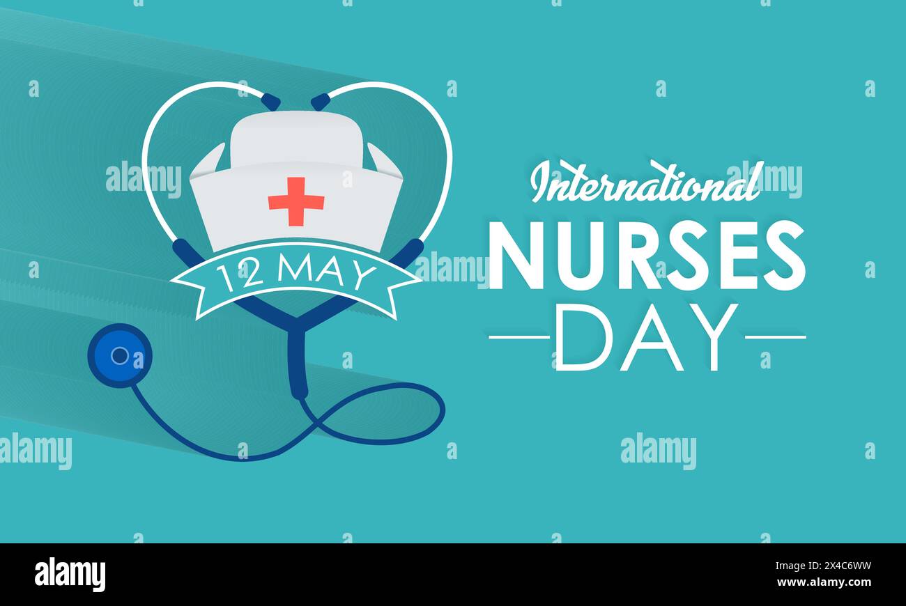 International Nurses Day health awareness vector illustration. Disease ...