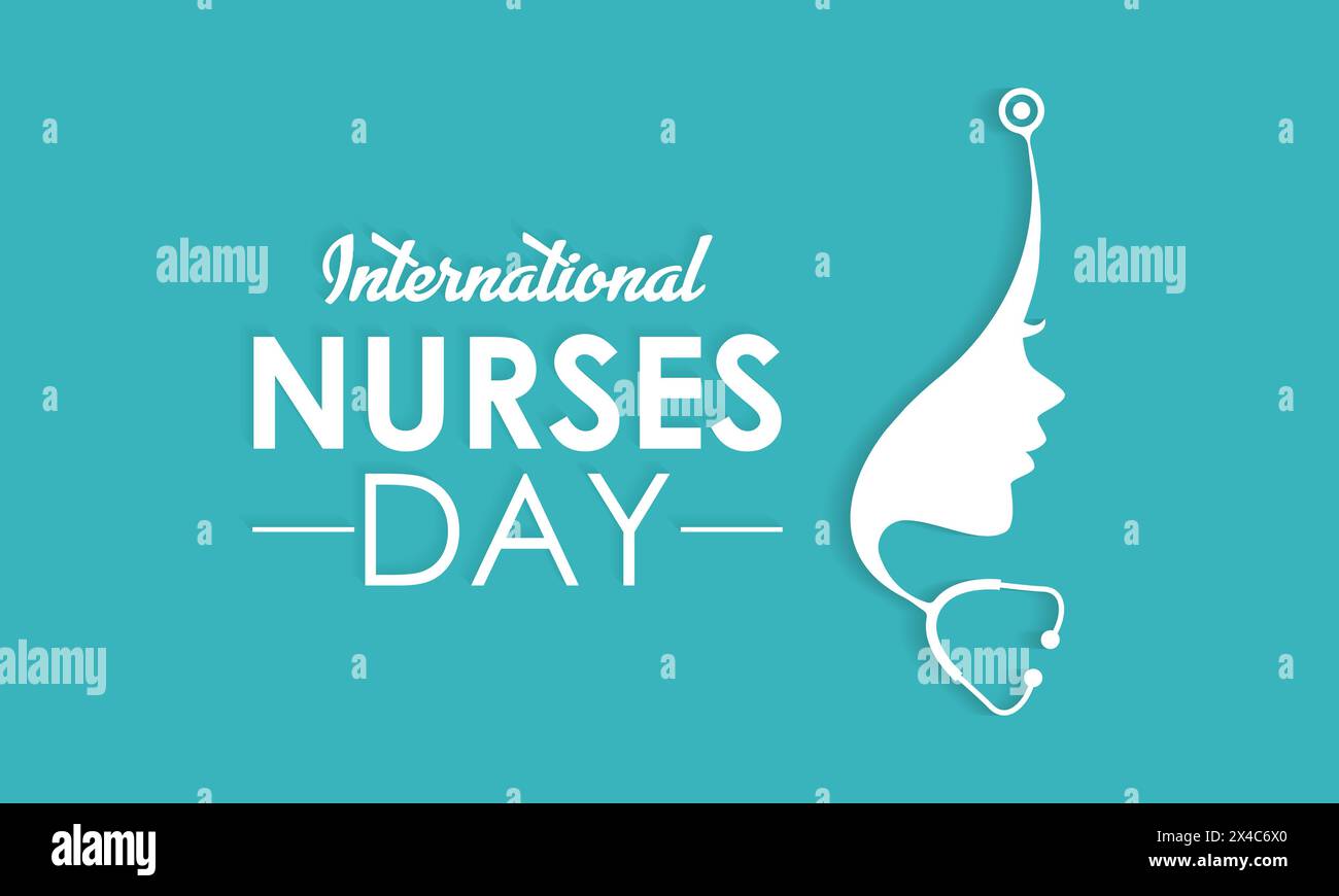 International Nurses Day health awareness vector illustration. Disease ...