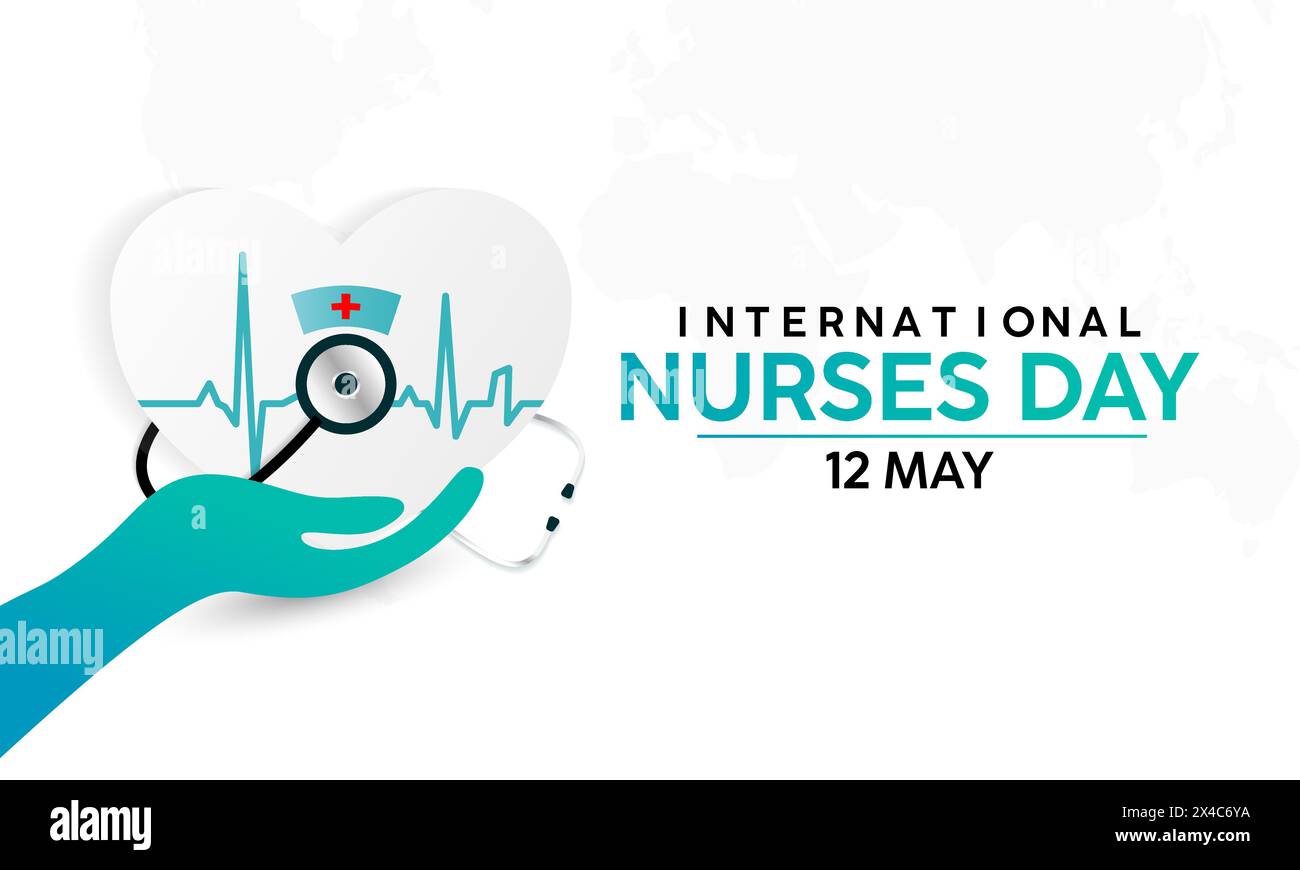 International Nurses Day health awareness vector illustration. Disease ...