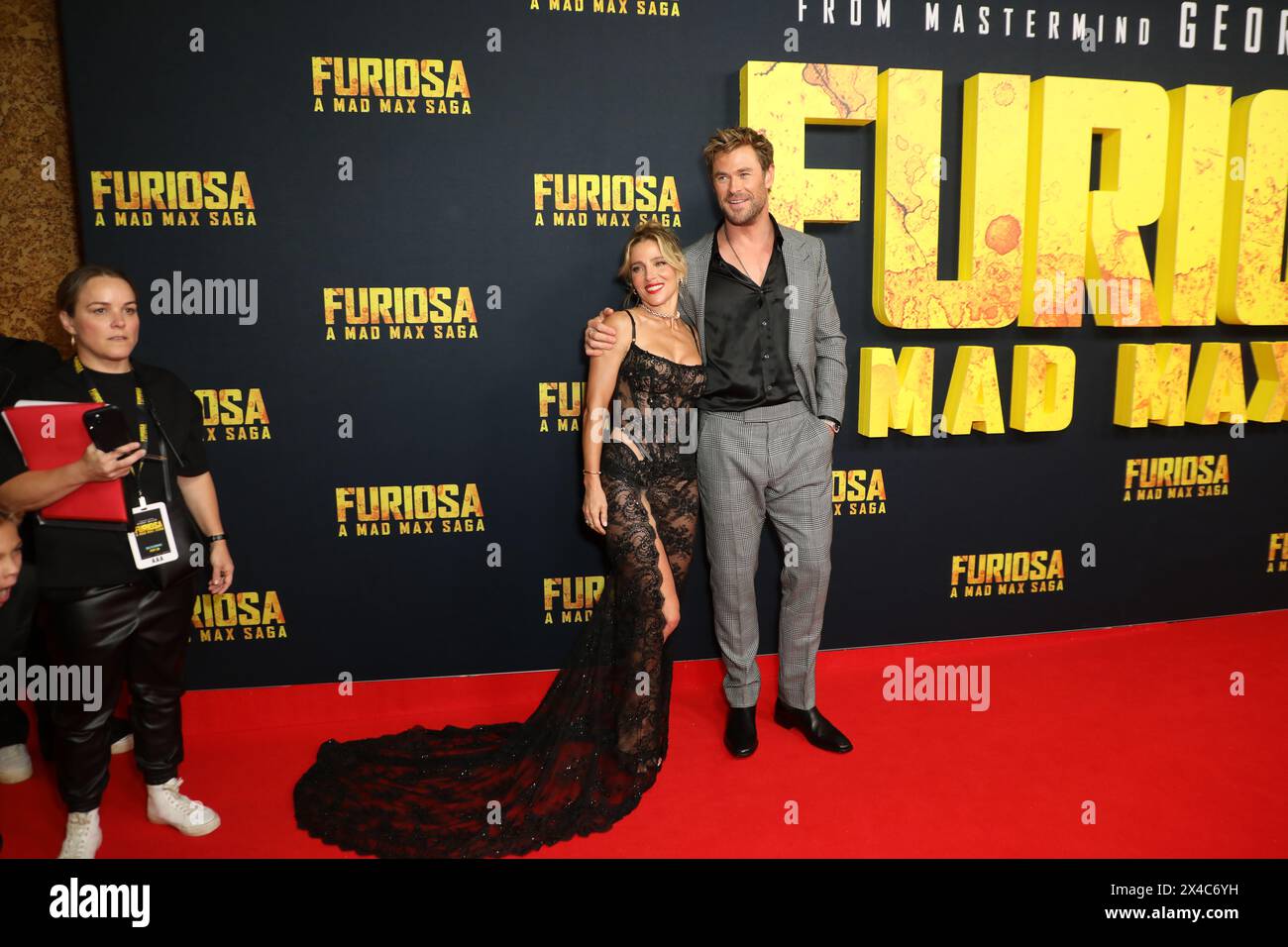 Sydney, Australia. 2nd May 2024. Elsa Pataky (Cast) and Chris Hemsworth ...