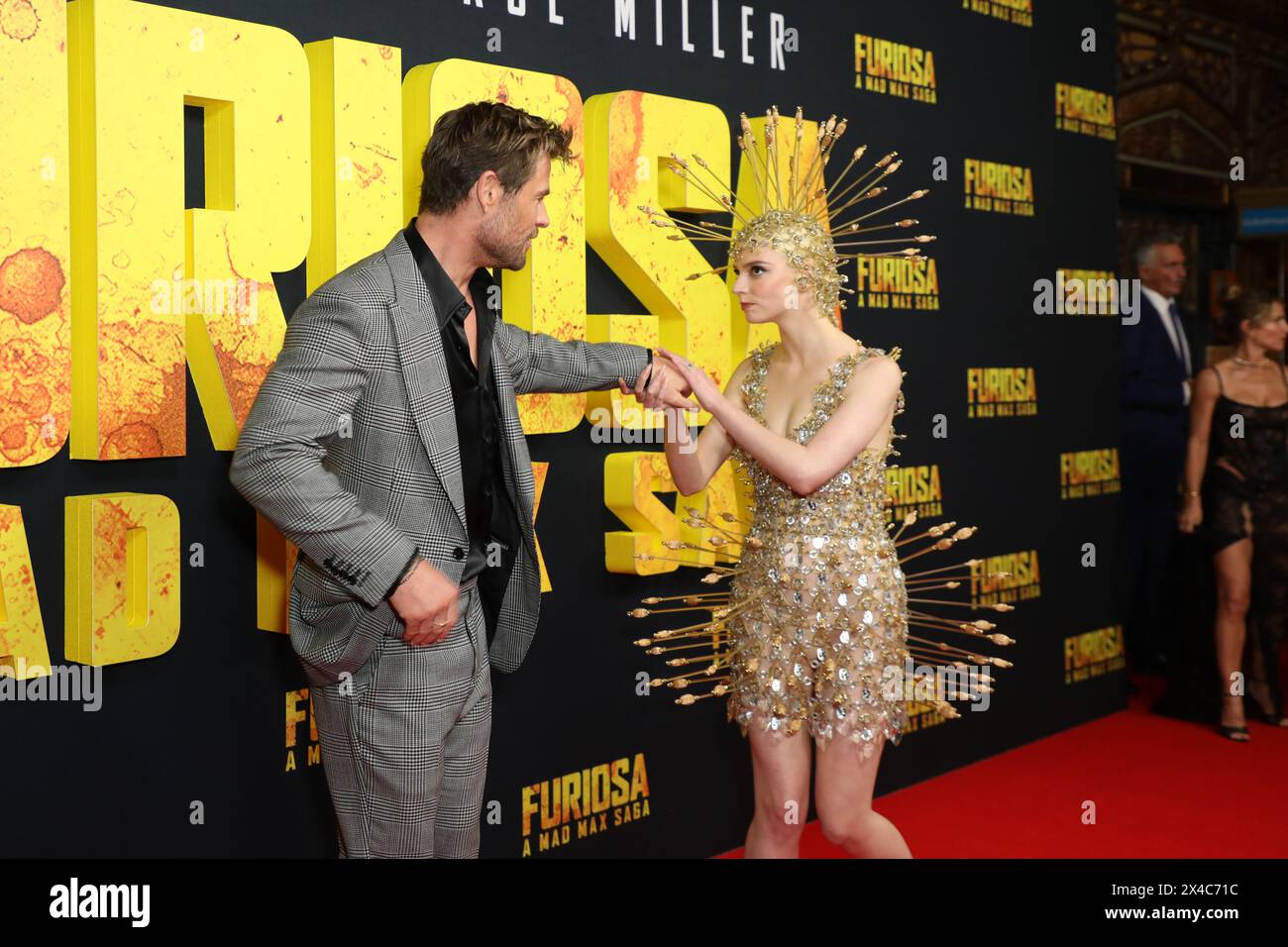 Sydney, Australia. 2nd May 2024. Chris Hemsworth (Dr Dementus) and Anya ...