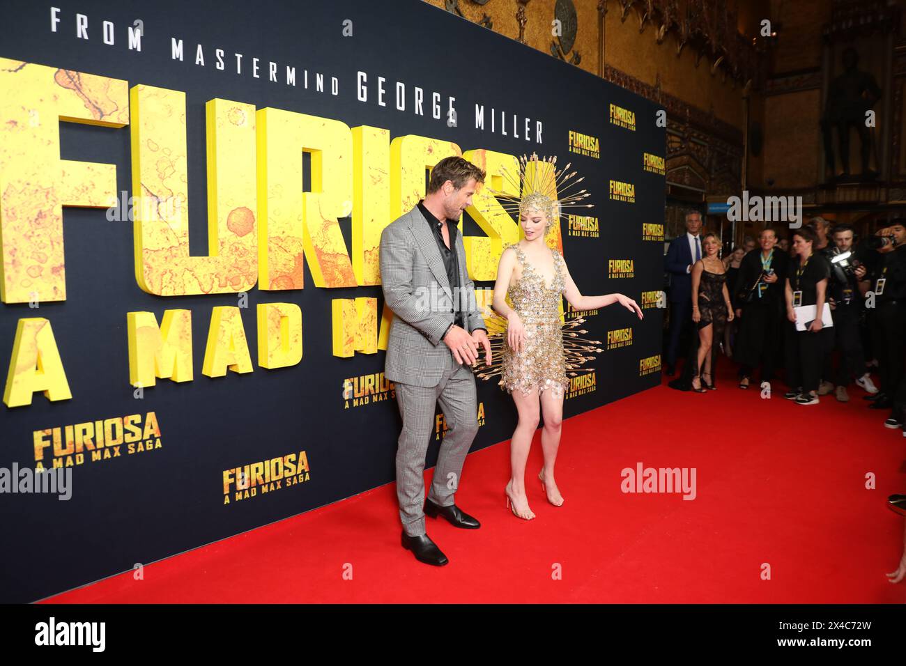 Sydney, Australia. 2nd May 2024. Chris Hemsworth (Dr Dementus) and Anya ...