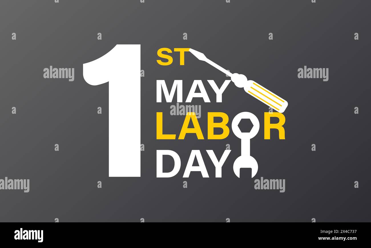 International Workers Day safe and healthy working vector illustration ...