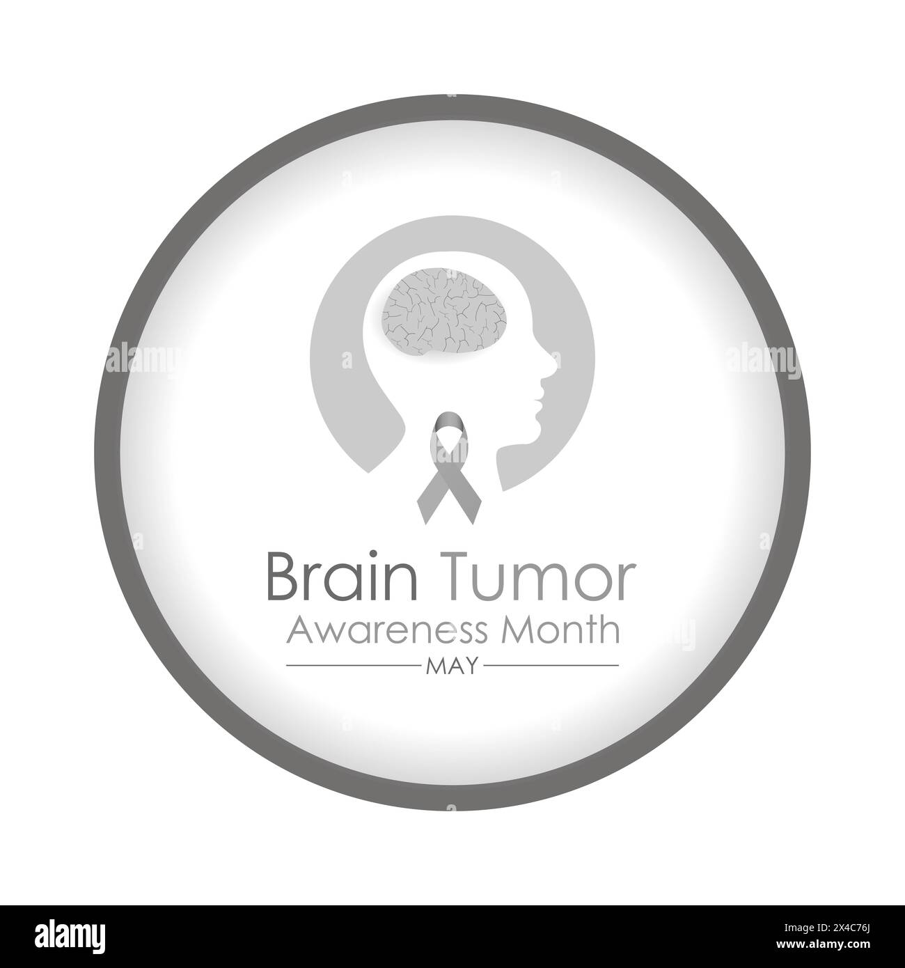 National Brain Tumor Awareness Month health awareness vector ...