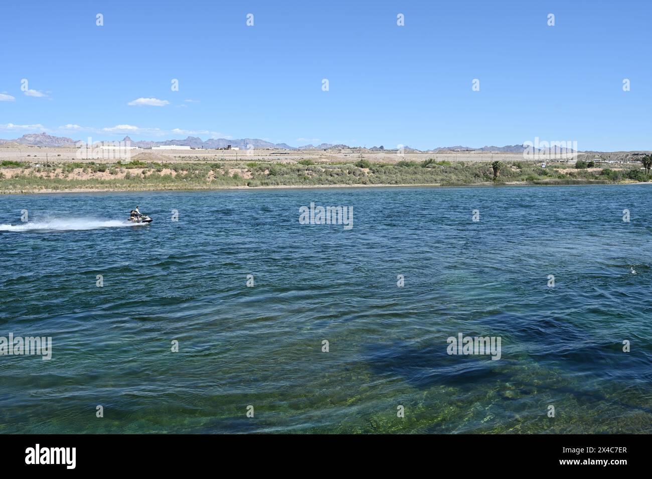 Jet Skiing on the Colorado River at Laughlin, Nevada, USA Stock Photo ...