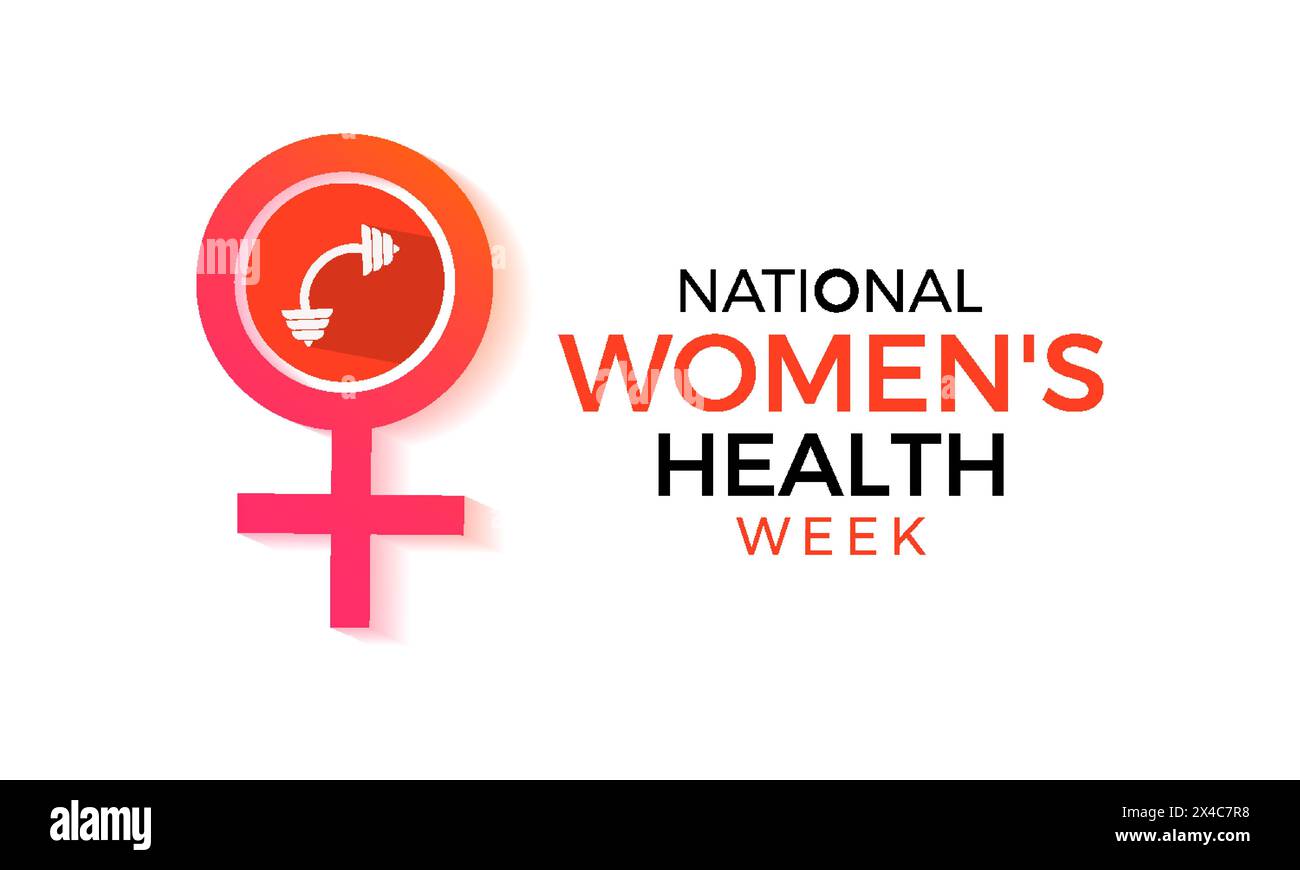 National Womens Health Week Health Awareness Vector Illustration