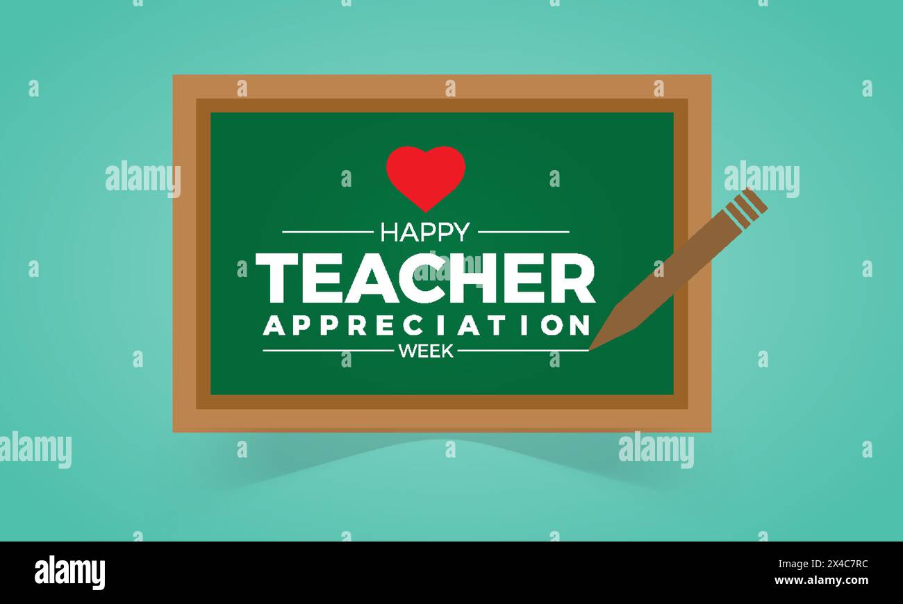 Teacher appreciation week gratitude vector illustration. Education ...